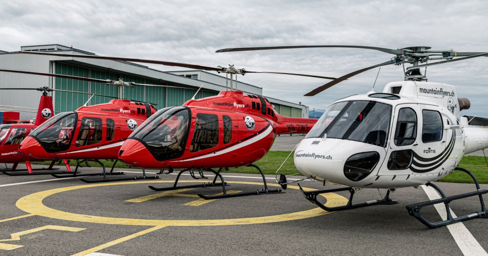 Helikopter-Flotte von Mountainflyers | Mountain Flyers 80 Ltd. | Wir ...