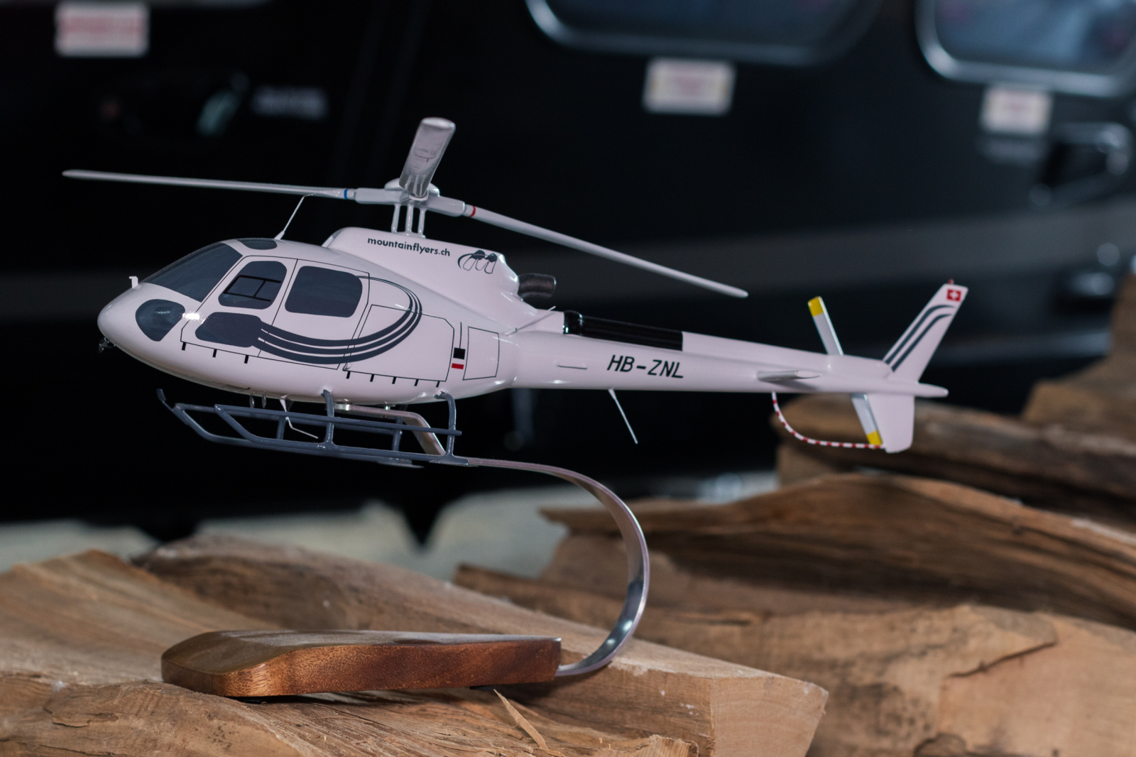 Airbus H125 model helicopter